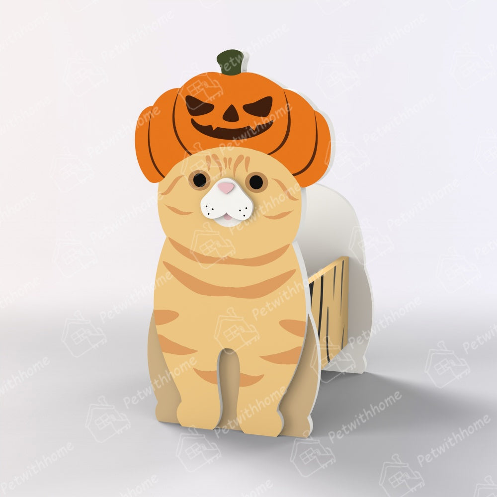 Orange Cat Halloween Planter – Petwithhome.com
