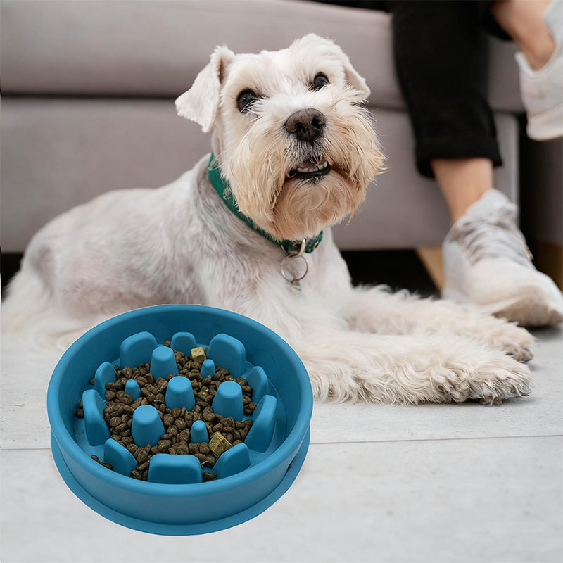 Raised Column Design Pet Smelling Lick Pad Silicone Slow Feeding Bowl ...